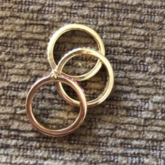 kate spade | Jewelry | Kate Spade Carnival Hinged Stackable Rings 6 ...